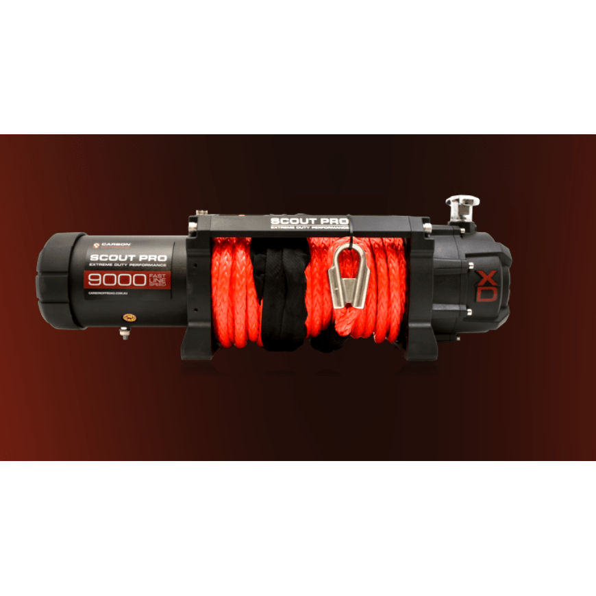 Carbon Scout Pro 9.0 Extreme Duty 9000lb Ultra High Speed Electric Win ...