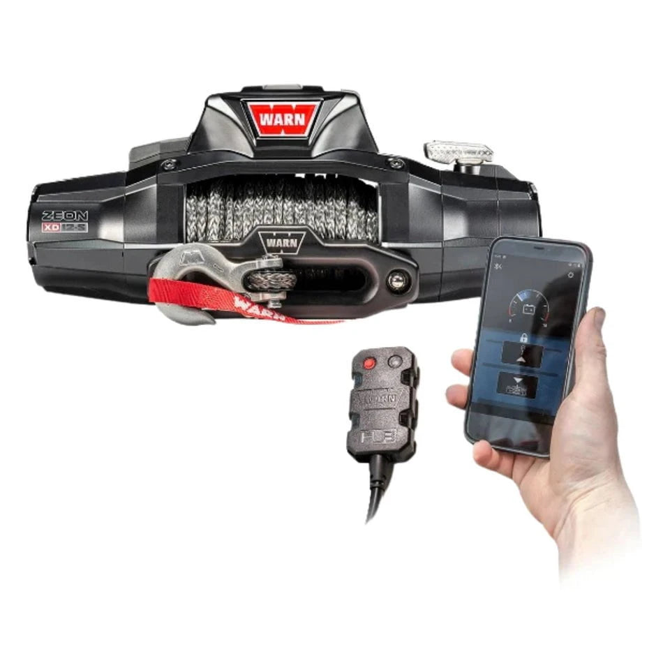 WARN ZEON XD 12-S 12,000lbs 12V Electric Winch | 80’ of 3/8” Spydura S ...