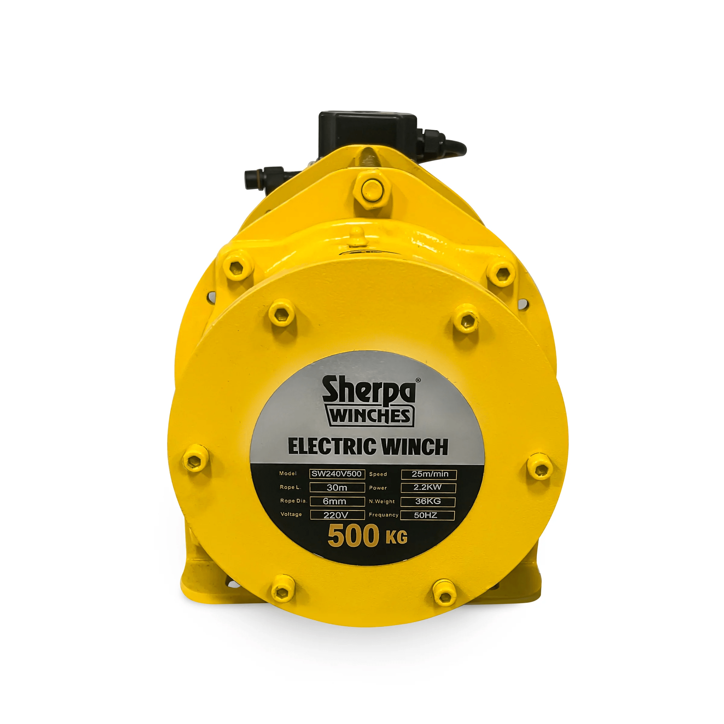 Single phase electric motor winch 500kg — Winchworld