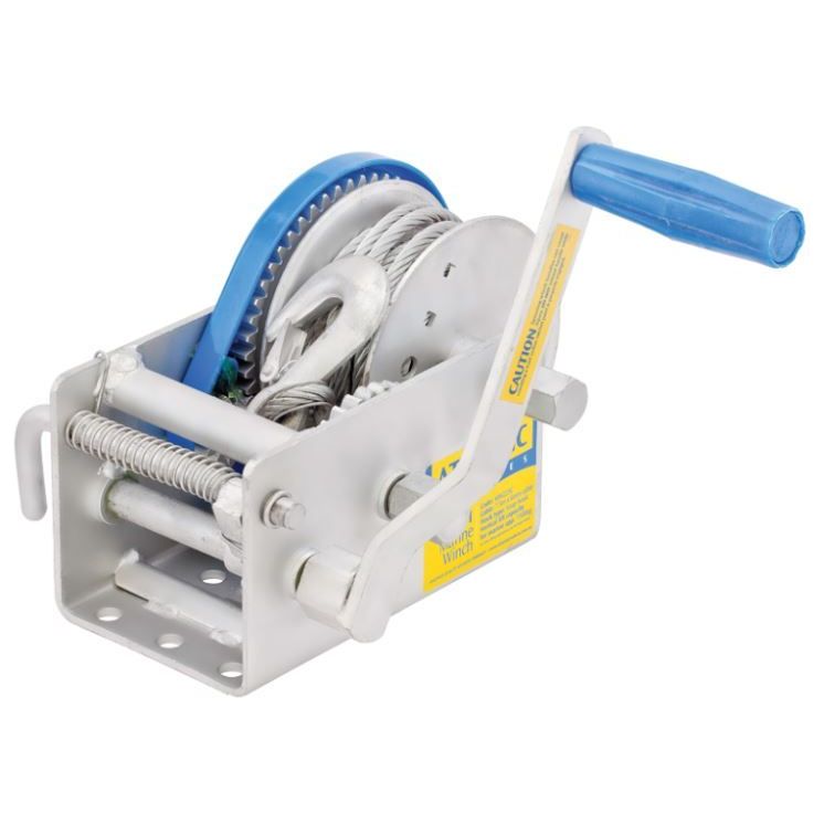 Atlantic Marine Boat Trailer Hand Winch 2-Speed 700kg — Winchworld